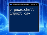 Powershell Export Array To Csv A Quick Guide