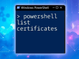 Powershell List Certificates A Quick Guide