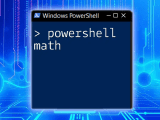Powershell Math Made Easy Quick Commands To Master