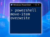 Powershell Move Item Overwrite Mastering File Management