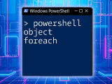 Mastering Powershell New Object Psobject A Swift Guide
