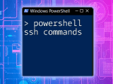 Mastering Powershell Ssh Commands A Quick Guide