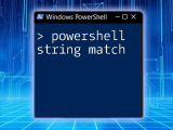 Mastering Powershell Substring Regex A Quick Guide