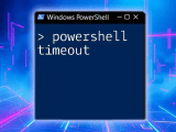 Mastering Powershell Timeout A Quick Guide