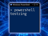 Mastering The Powershell Option A Quick Guide