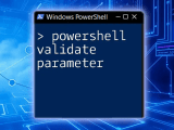 Harnessing Powershell Validateset For Efficient Scripting