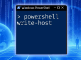 Mastering Powershell Write Host For Vibrant Outputs