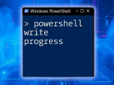 Mastering Powershell Write Progress A Quick Guide