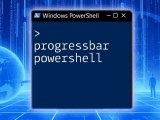 Mastering Progressbar In Powershell A Quick Guide