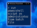 Run Powershell Script As Administrator From Batch File Explained