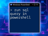 Run Sql Query In Powershell A Quick Guide