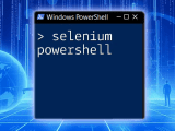 Sql Server And Powershell A Quick Command Guide