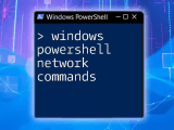 Windows Powershell Network Commands Made Easy