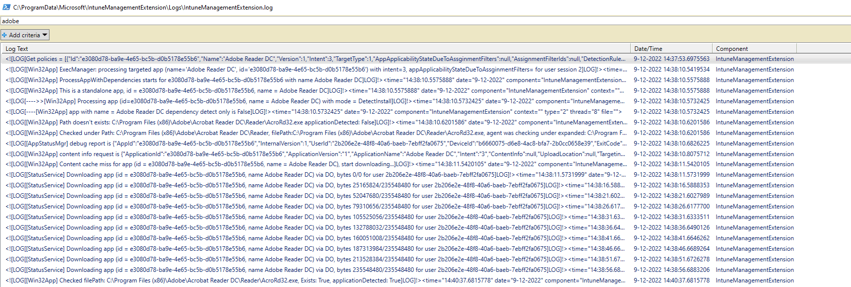 PowerShell is fun :)Read IntuneManagementExtension logs using PowerShell