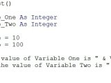 Define Variables In Vba Declare Variables And Assign Them Expressions