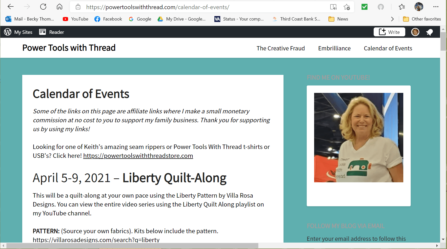Introducing the PTWT Calendar of Events Page – Power Tools with Thread