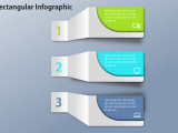 27 Powerpoint 3 Step Rectangular Infographic Powerup With Powerpoint