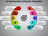 1 Powerpoint 10 Step Rounded Rectangular Infographic Powerup With