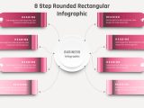 34 Powerpoint 8 Step Rounded Rectangular Infographic Powerup With