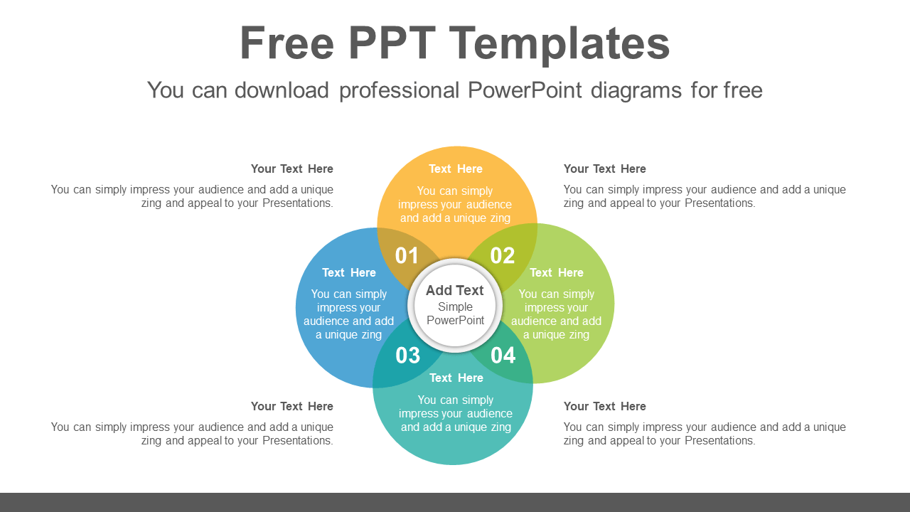 Download Intersection circle Brain Powerpoint Infographic Template