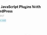 Use Javascript Plugins With Wordpress Pqina