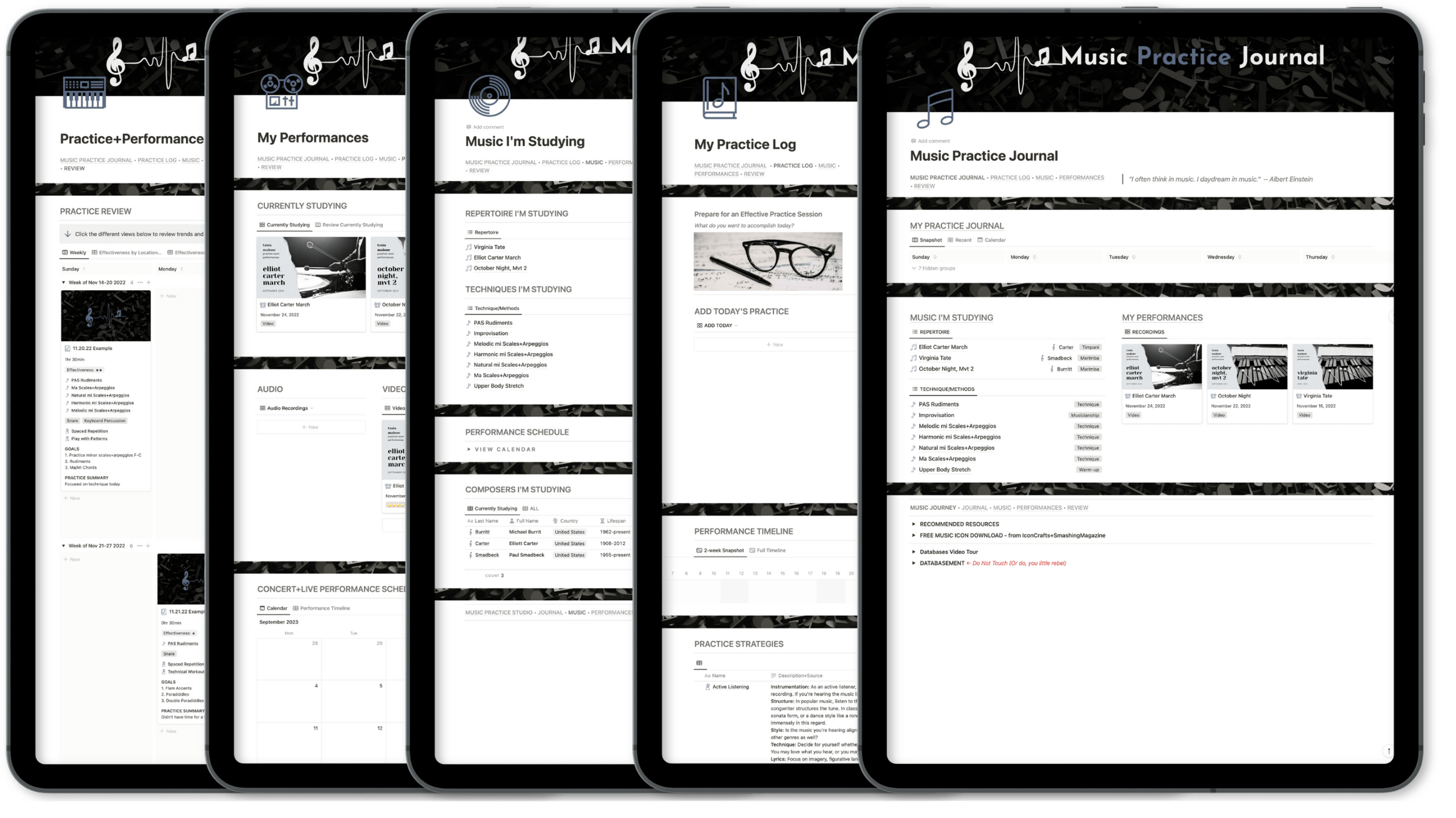 Music Practice Journal