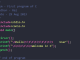 Explanation Of First Program Of C Practicise