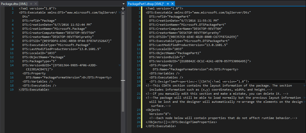 MY THOUGHTS ON SSIS 2016 – SSIS PACKAGE PARTS-2 – Prathy's Blog…