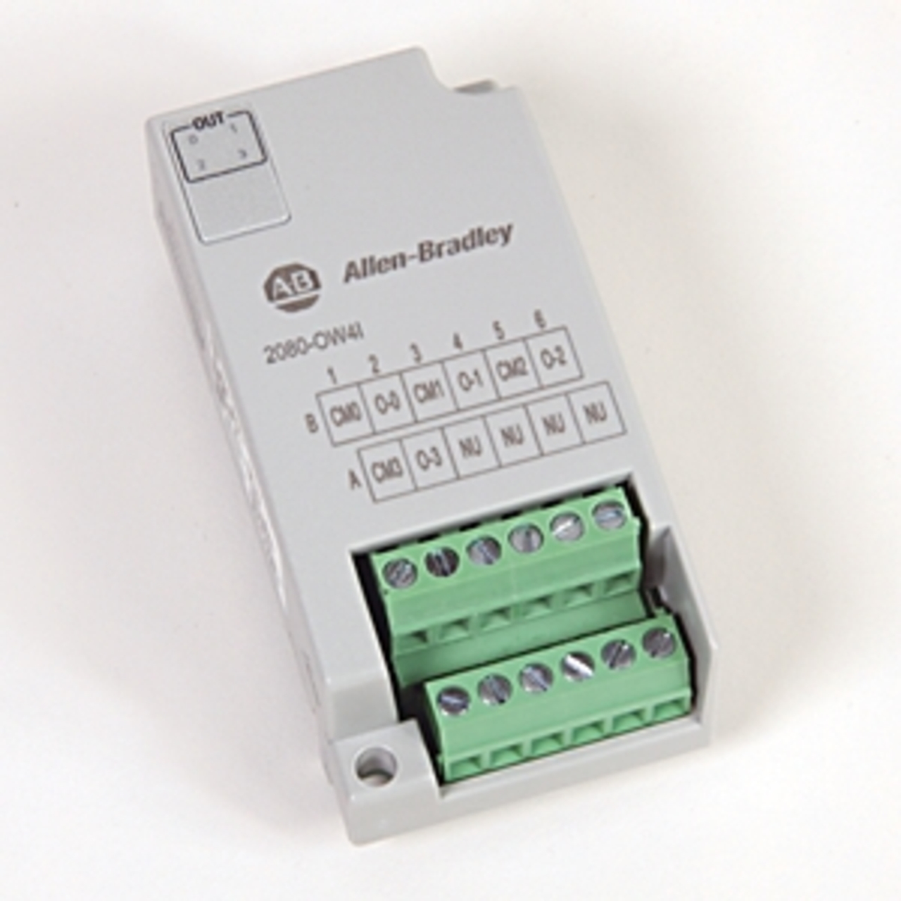 ALLEN BRADLEY PART# 2080-OW4I – I/O MODULE, 4 POINT RELAY DIG. OUTPUT ...