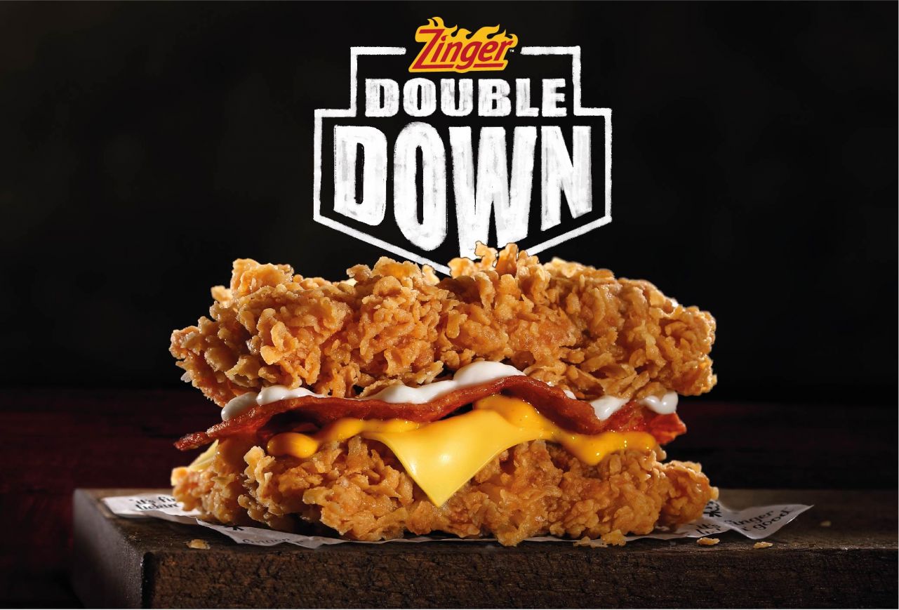 KFC Zinger Double Down Kini Kembali - PREBIU.com