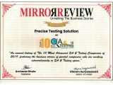 Awards Precise Testing Solution Pvt Ltd