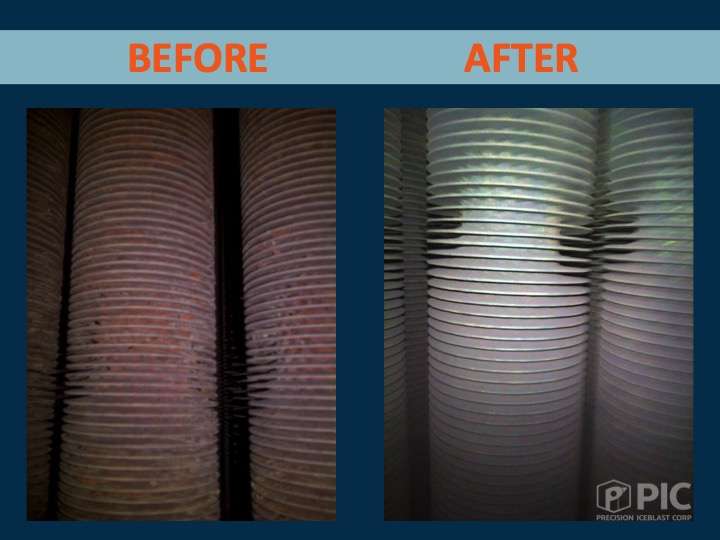 Dry Ice Blasting Before & After | Precision Iceblast | Blasting Photos