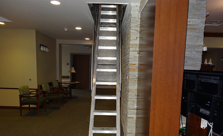 Automatic Electric Disappearing Stairs - Precision Ladders