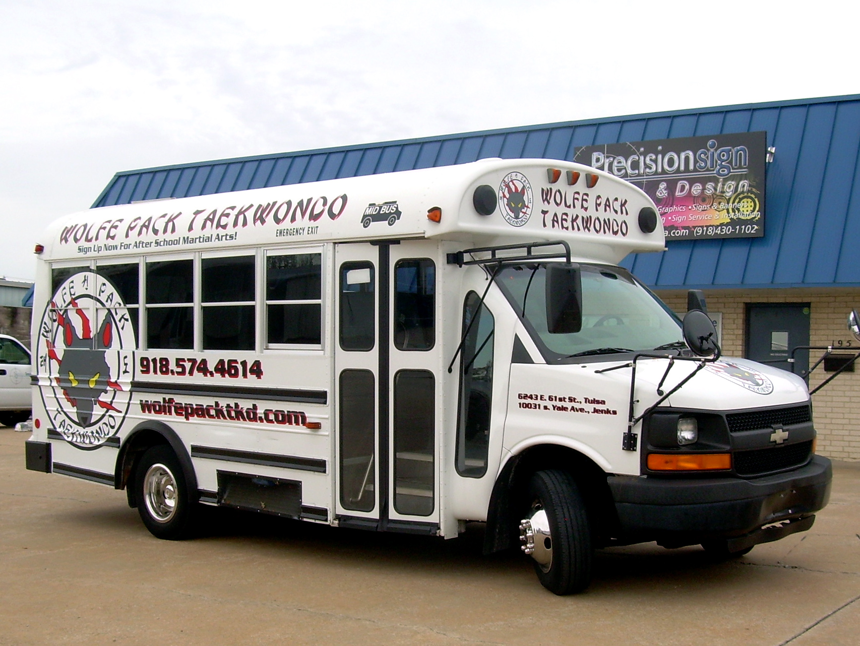 Shuttle Bus Wrap - Precision Signs Tulsa