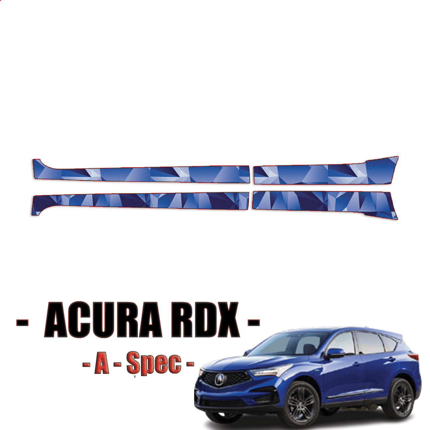2019 - 2021 Acura RDX - A Spec Precut Paint Protection Kit - Rocker Panels