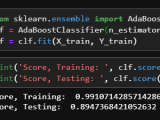 Python Adaboost Predictive Modeler