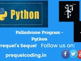 Palindrome Python Prequelcoding