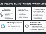 Anti Patterns In Java What To Avoid In Design Prgrmmng