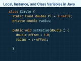 Local Vs Instance Vs Static Variables In Java Differences And Use