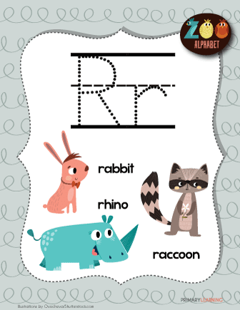Letter R Animals | Printable Poster | PrimaryLearning.Org