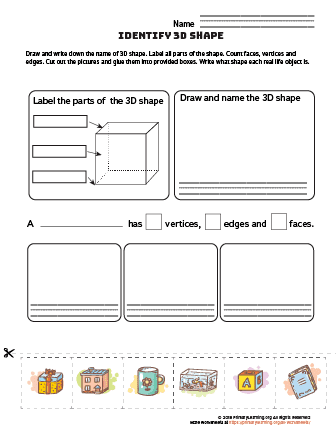 Cube Worksheet | PrimaryLearning.Org