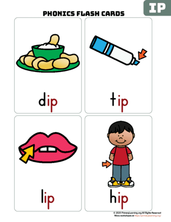 Browse IP Word Family Worksheets & Printables | PrimaryLearning.org