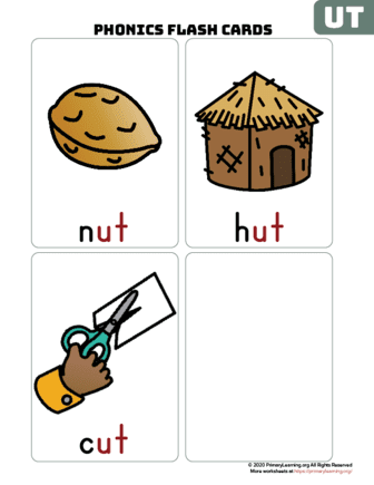 The UT Word Family Flash Cards | PrimaryLearning.Org