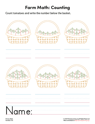 Farm Math Counting - Part 10 | PrimaryLearning.Org