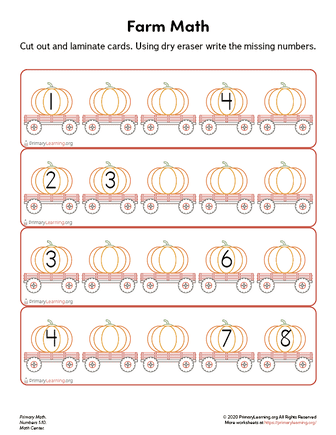 Math Center -Teaching Numbers 1 10 | PrimaryLearning.Org
