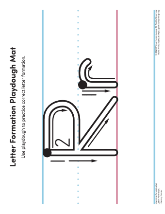 Learn To Write Letter R Playdough Mat | PrimaryLearning.Org