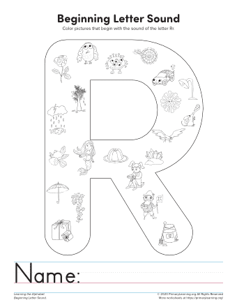 Things That Start With R | PrimaryLearning.Org