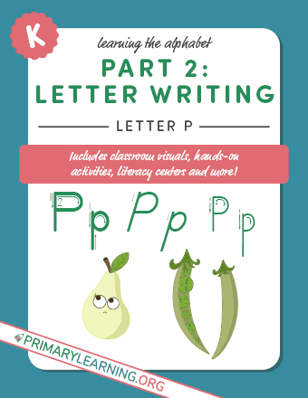 Learning to Write the Letter P | PrimaryLearning.Org
