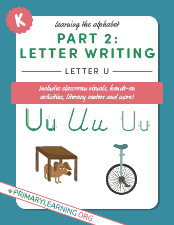 Learning to Write the Letter U | PrimaryLearning.Org