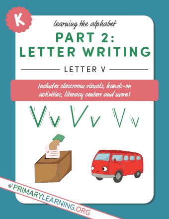 Learning to Write the Letter V | PrimaryLearning.Org